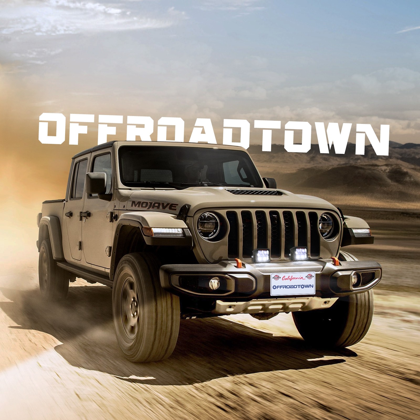 LED Pods, OFFROADTOWN 2PCS 3'' 80W LED Cube Lights Spot LED Light Bar ...